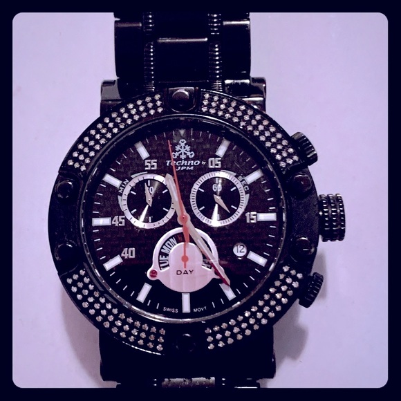 JPM | Accessories | Jpm Jewelery Co Black Ceramic And Diamond Watch ...